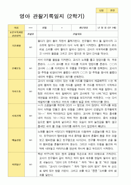 평가제 만 1세 2학기 영아 관찰일지와  상담일지 12명-1페이지