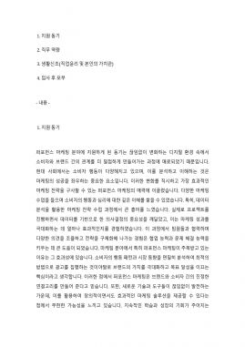 플레이디_퍼포먼스마케팅AE_최종 합격 자기소개서-1페이지