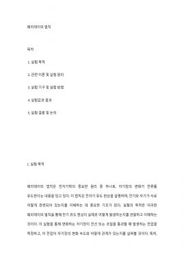 패러데이의 법칙 (2)-1페이지