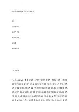 urea-formaldehyde 합성 결과레포트-1페이지