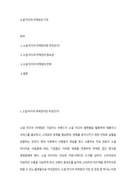 소셜 미디어 마케팅의 기초-1페이지