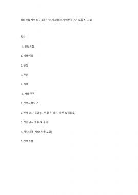 심낭삼출 케이스 간호진단2개 과정2개 이론적근거 포함 A+ 자료-1페이지