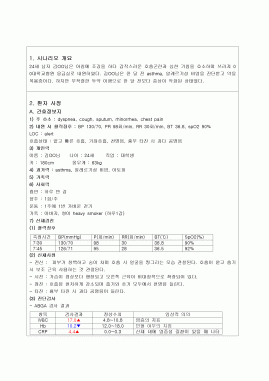 성인간호학 시뮬레이션 실습 천식 asthma-1페이지