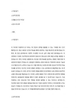 중국어 자기소개서, 자소서-1페이지