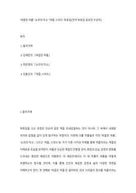 바깥은 여름 쇼코의 미소 여름, 스피드 독후감(전국 독후감 공모전 수상작)-1페이지