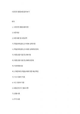 시민안전 종합보험 알아보기-1페이지