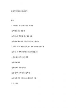 응급 및 재해 대응 응급체계-1페이지