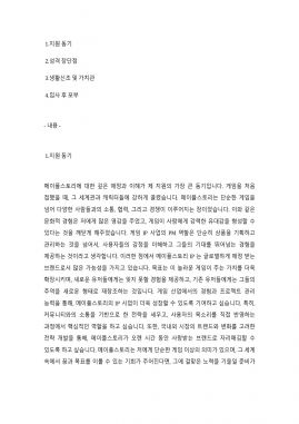 넥슨코리아_[메이플스토리] IP 사업 PM_최종 합격 자기소개서-1페이지