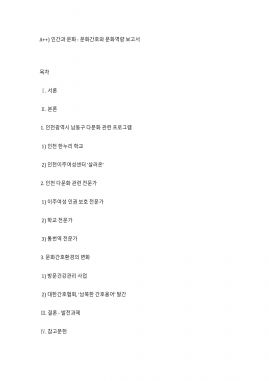 A++) 인간과 문화 - 문화간호와 문화역량 보고서-1페이지