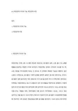 A+) 위장관계 구조와 기능, 위장관계 사정-1페이지