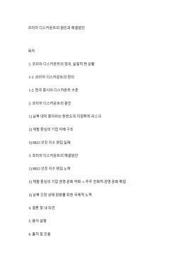 코리아 디스카운트의 원인과 해결방안-1페이지