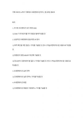 기획 프로의 노하우 기획에서 프레젠테이션까지 C형 과제, 레포트-1페이지