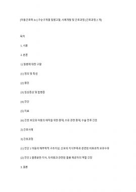 [아동간호학A+] 구순구개열 질병고찰, 사례개발 및 간호과정 (간호과정 2개)-1페이지