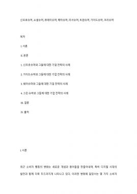 신프로슈머, 쇼셜슈머, 큐레이슈머, 메타슈머, 리서슈머, 트윈슈머, 가이드슈머, 크리슈머-1페이지