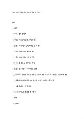 국내 셀프인테리어 산업의 현황과 발전 방안-1페이지