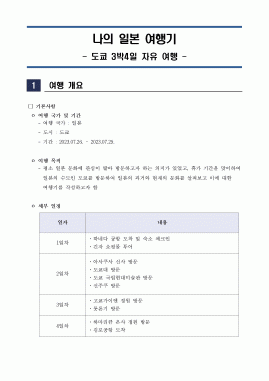 아시아경제이슈_나의 일본 여행기_도쿄 3박4일 자유 여행-1페이지