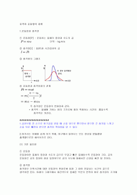 운동역학 (충격과 운동량의 관계, 일과 에너지의 관계)-1페이지