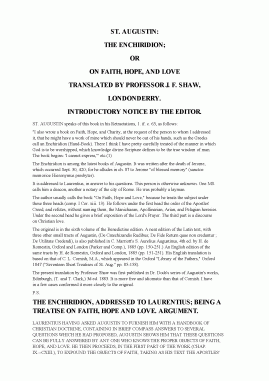어거스틴 ENCHIRIDION 원서-1페이지