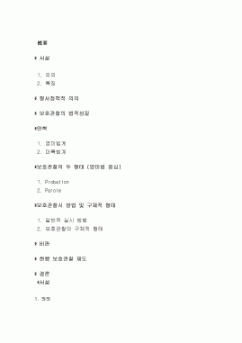 보호관찰 제도에 관한 연구-1페이지
