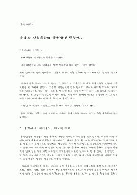 『 중국 방문기 』중국의 사회문화와 국민성에 관하여...-1페이지
