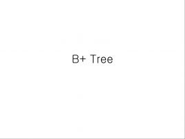 B+ Tree 란? 레포트 자료-1페이지