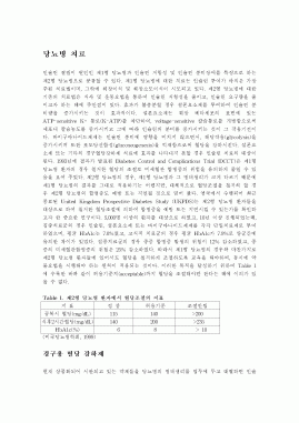 [논문] 당뇨병 치료-1페이지