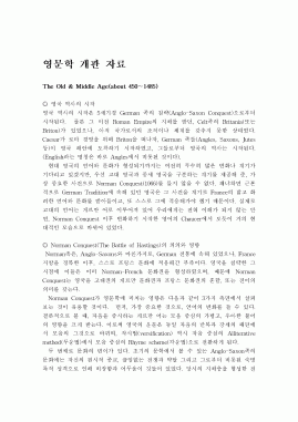 영문학 개관 자료-1페이지
