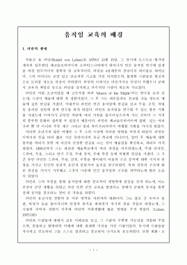 라반의 움직임 교육의 배경-1페이지