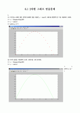 MATLAB 사용법과 그 응용 연습문제-1페이지