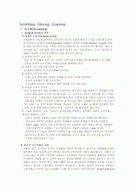 Scrubbing, Gloving, Gowning-1페이지