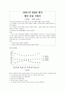 KIRIS 평가 레포트 자료-1페이지