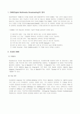DMB 조사 레포트 자료-1페이지