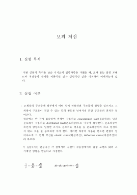 기계공학 보의 처짐 실험-1페이지