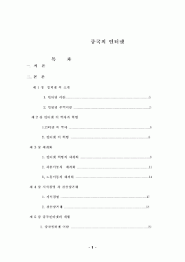 중국  인터넷 산업과 경영-1페이지