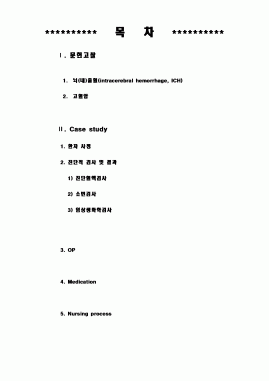 자발성 뇌내출혈, 고혈압성 뇌출혈-1페이지