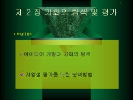 기회의 탐색 및 평가-1페이지