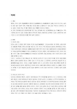 국악기 피리 레포트 자료-1페이지