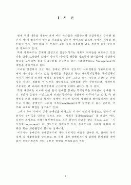 장애인복지-복지행정론-1페이지