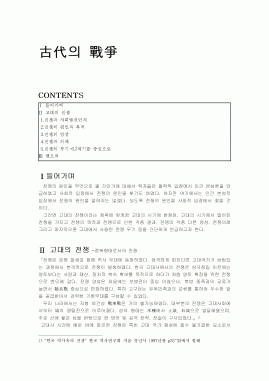 고대의 전쟁 레포트 자료-1페이지
