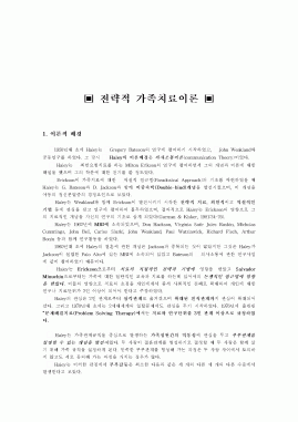 전략적 가족치료이론-1페이지
