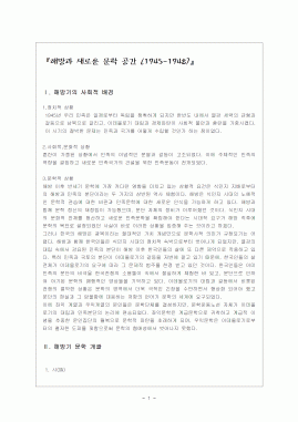 해방이후 현대문학(해방과 새로운 문학 공간)-1페이지