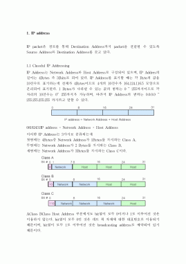 IP & Subnetting 레포트 자료-1페이지