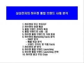 삼성전자의 하우젠 통합 브랜드 사례 분석-1페이지