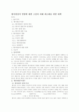 황사현상의 영향에 대한 고찰과 피해 최소화를 위한 대책-1페이지