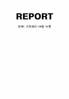 스트레스-대응 이론-1페이지