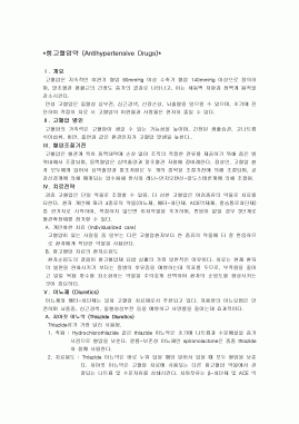 항고혈압약 레포트 자료-1페이지