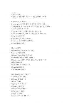 영어회화때 사용할수 있는 유용한 슬랭, 이디엄들-1페이지