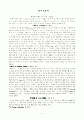 [영문학] 영어 음성학(Phonetics: The Sounds of Language)-1페이지