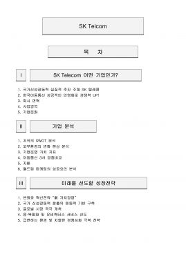 기업분석_SK텔레콤의 성장전략-1페이지