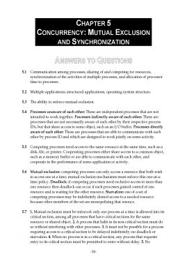 William Stallings - Operating systems - Chapter5 연습문제 풀이-1페이지